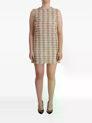 Dolce & Gabbana Frayed-edge Tweed Mini Dress