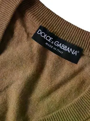 Dolce & Gabbana V-neck Cashmere T-shirt