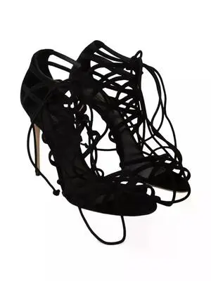 Dolce & Gabbana Cut-out Lace-up Sandals