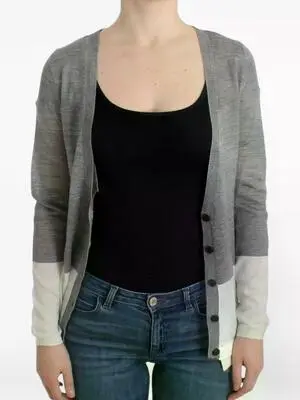 Costume National Colourblock V-neck Cardigan