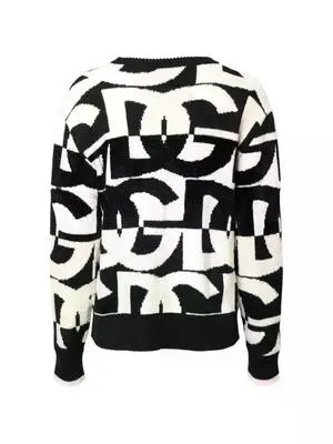 Dolce & Gabbana Logo-pattern Crew-neck Sweater