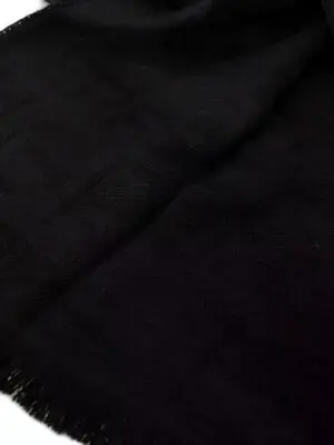 Gianfranco Ferre Logo-jacquard Fringed Scarf