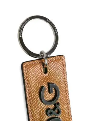 Dolce & Gabbana Logo-detail Leather Keychain