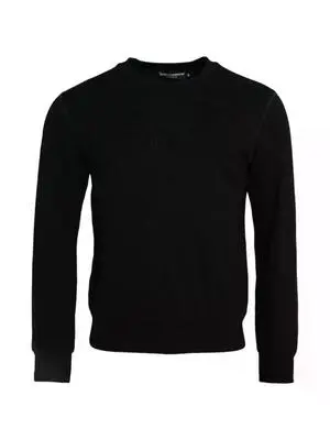 Dolce & Gabbana Logo-embossed Sweater - Black