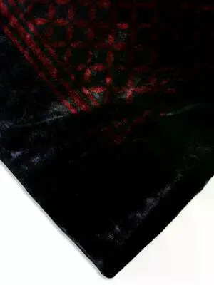 Dolce & Gabbana Patterned Velvet Scarf - Black