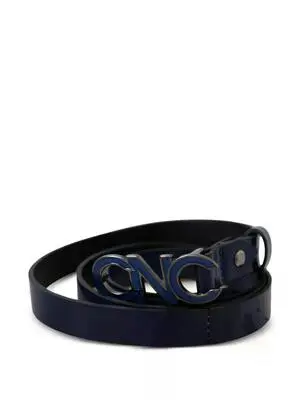 Costume National Logo-buckle Patentt-leather Belt