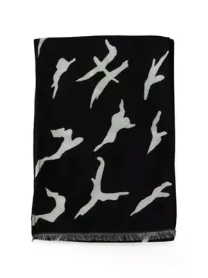 Givenchy Abstract-print Fringed Scarf