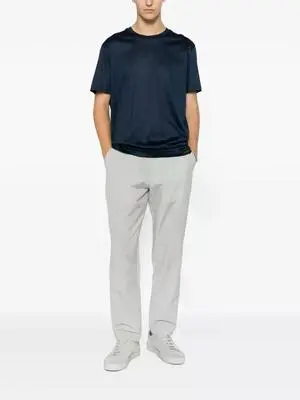 LOW BRAND Elasticated Waistband Trousers - Grey