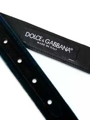 Dolce & Gabbana Velvet Buckle Belt