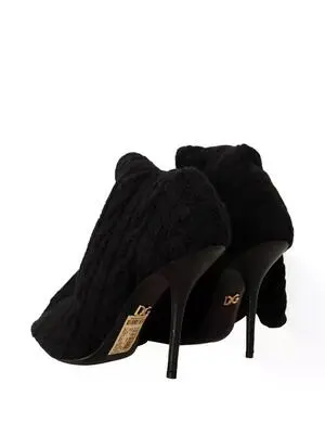 Dolce & Gabbana Cable-knit Knee-high Boots
