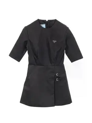Prada 2000s Re-nylon Buckle-detail Mini Dress