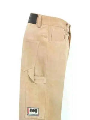 NAHMIAS Suede Straight-leg Carpenter Pants
