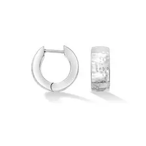 DOWER & HALL Chubby Nomad Huggie Hoops In Sterling - Silver