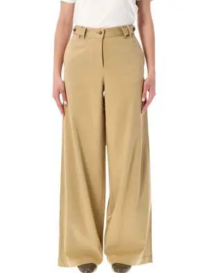 SESSUN Wide-leg Lyocell Gabardine Trousers