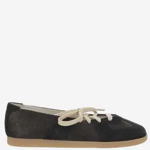 MAISON MARGIELA Replica Leather Ballerina Flats - Black