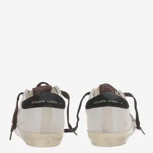 GOLDEN GOOSE Superstar Leather Sneakers With Animal Print Star Detail