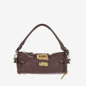 Chloé Paddington Leather Bag - Dark Brown