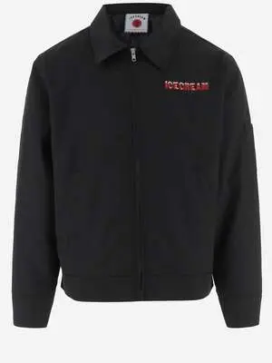 ICECREAM Drippy Jacket With Logo - Black