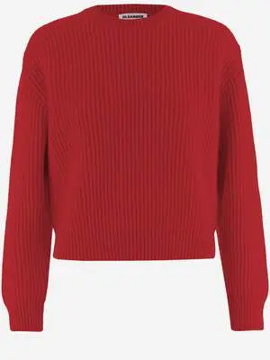 JIL SANDER Wool Sweater - Red
