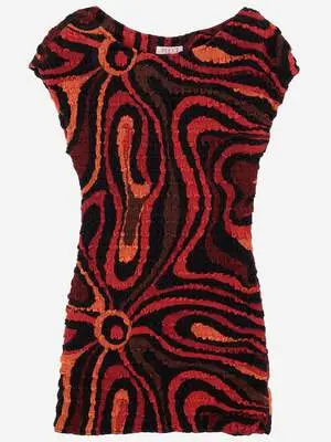 Emilio Pucci Nylon Dress With Crinkled Finish - Multi