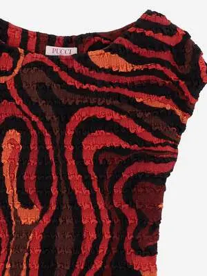 Emilio Pucci Nylon Dress With Crinkled Finish