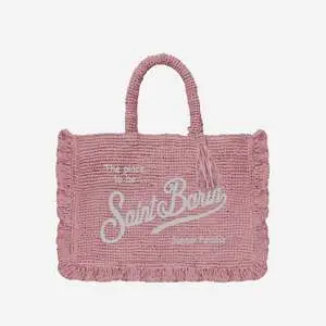 MC2 SAINT BARTH Raffia Tote - Rosa