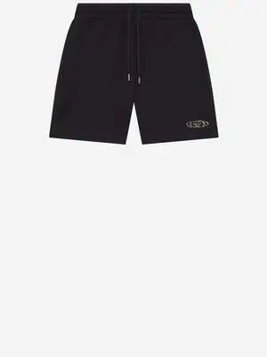 Casablanca Cotton Shorts With Logo - Nero