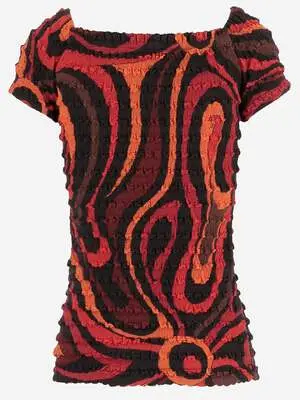 Emilio Pucci Nylon Top With Crinkled Finish - Multi