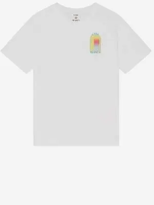Casablanca Cotton T Shirt With Logo - Bianco