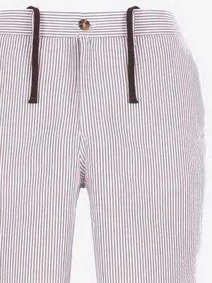MC2 SAINT BARTH Striped Cotton Shorts