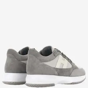 Hogan Interactive Sneakers In Leather And Nylon