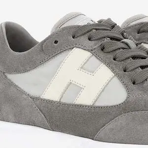 Hogan Interactive Sneakers In Leather And Nylon