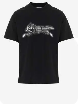 ICECREAM Cotton T Shirt With Logo - Black