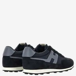 Hogan Athletic Sneakers In Leather And Nylon