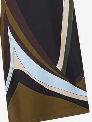 Emilio Pucci Silk Palazzo Pants With Fari Print