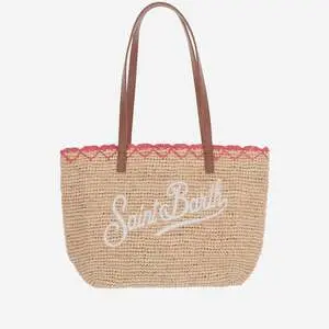 MC2 SAINT BARTH Raffia Tote Bag - Natural