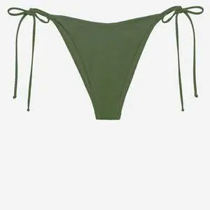 MC2 SAINT BARTH Bikini Bottoms With Side Ties - Green