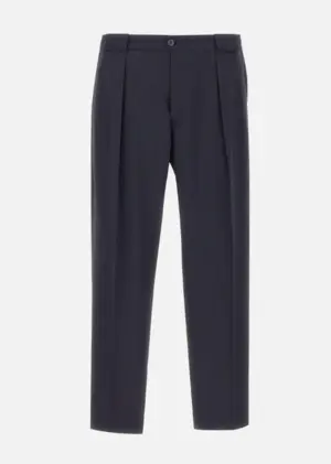 BRIGLIA 1949 Portobellos Pleated Trousers - Blu