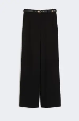Max Mara High-waisted Belted Wide-leg Trousers
