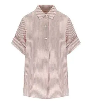 Max Mara Verve Striped Linen Blouse