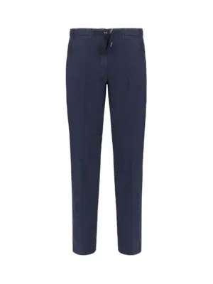 BRIGLIA 1949 Tailored Trousers With Drawstring Waist - Blu