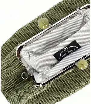 Max Mara Pasticcino Fortuna Medium Khaki Clutch