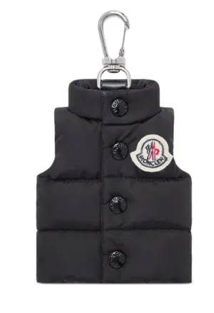 Moncler Puffer Vest Key Ring - Black