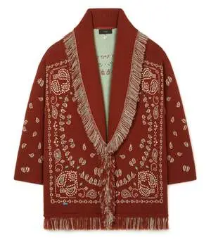 Alanui Bandana Jacquard Cardigan