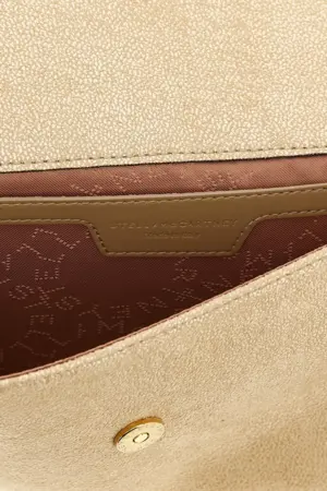Stella McCartney Falabella Wallet W/chain Bag Eco Shiny Dotted Chamois W/tonal Chain - Gold
