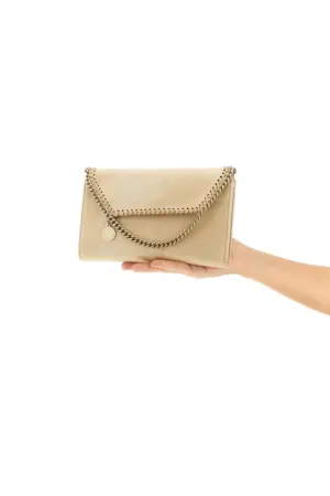 Stella McCartney Falabella Wallet W/chain Bag Eco Shiny Dotted Chamois W/tonal Chain - Gold