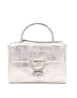 COCCINELLE Arlettis Droplet Handheld Bag - Argento