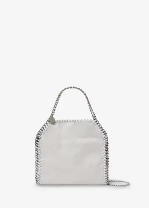 Stella McCartney Falabella Mini Bag Eco Shaggy Deer W/stainless Steel Chain - Grey