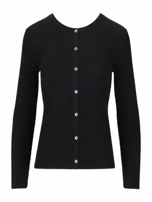 PAROSH Maglia Cardigan - Nero