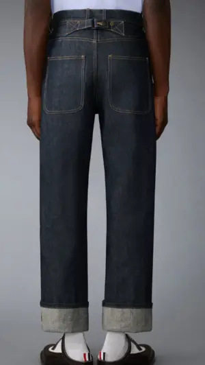 Thom Browne Denim Pockets Trouser In Japanese Selvedge Denim